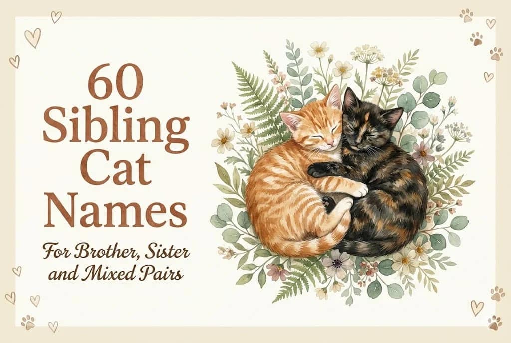Names For Sister Kittens
