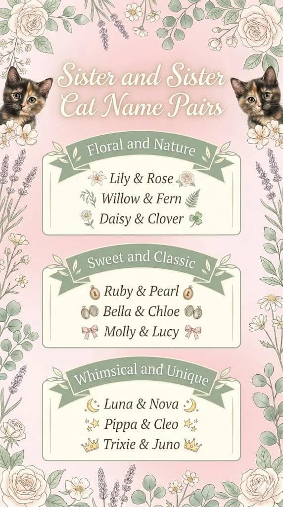Names For Sister Kittens